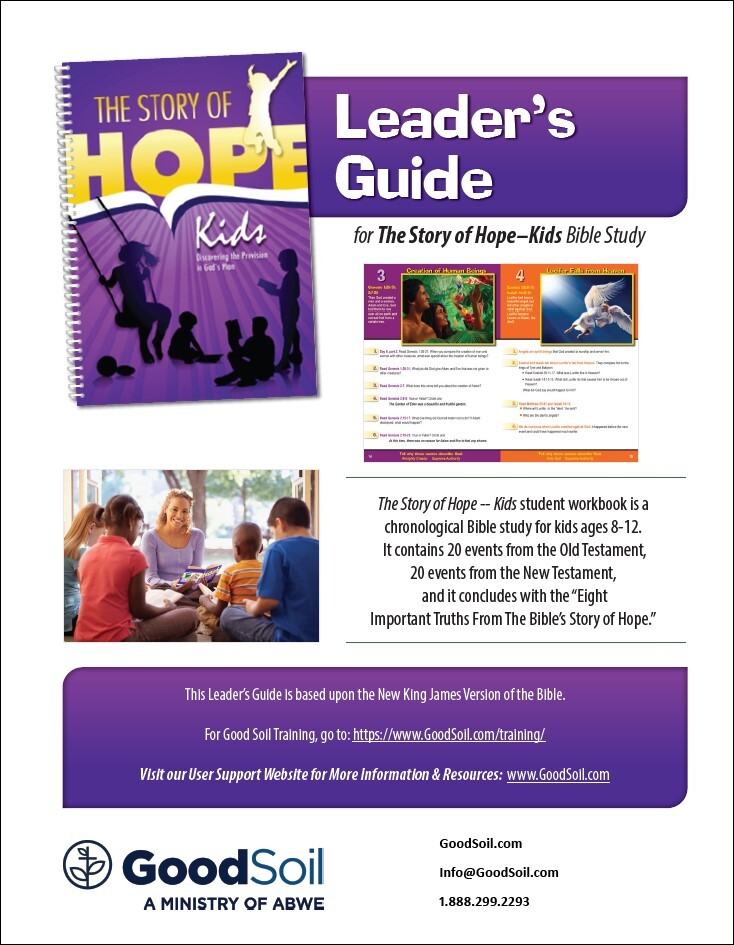 The Story of Hope Kids - Leaders Guide DOWNLOAD | Good Soil